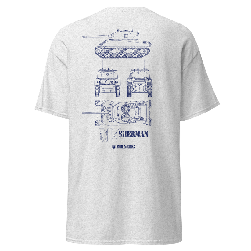 WoT M4 Sherman Blueprint Tee – World of Tanks US