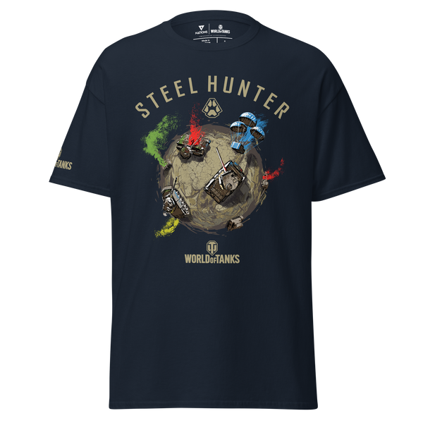 Wot Steel Hunter Global Tee [Navy] – World of Tanks US